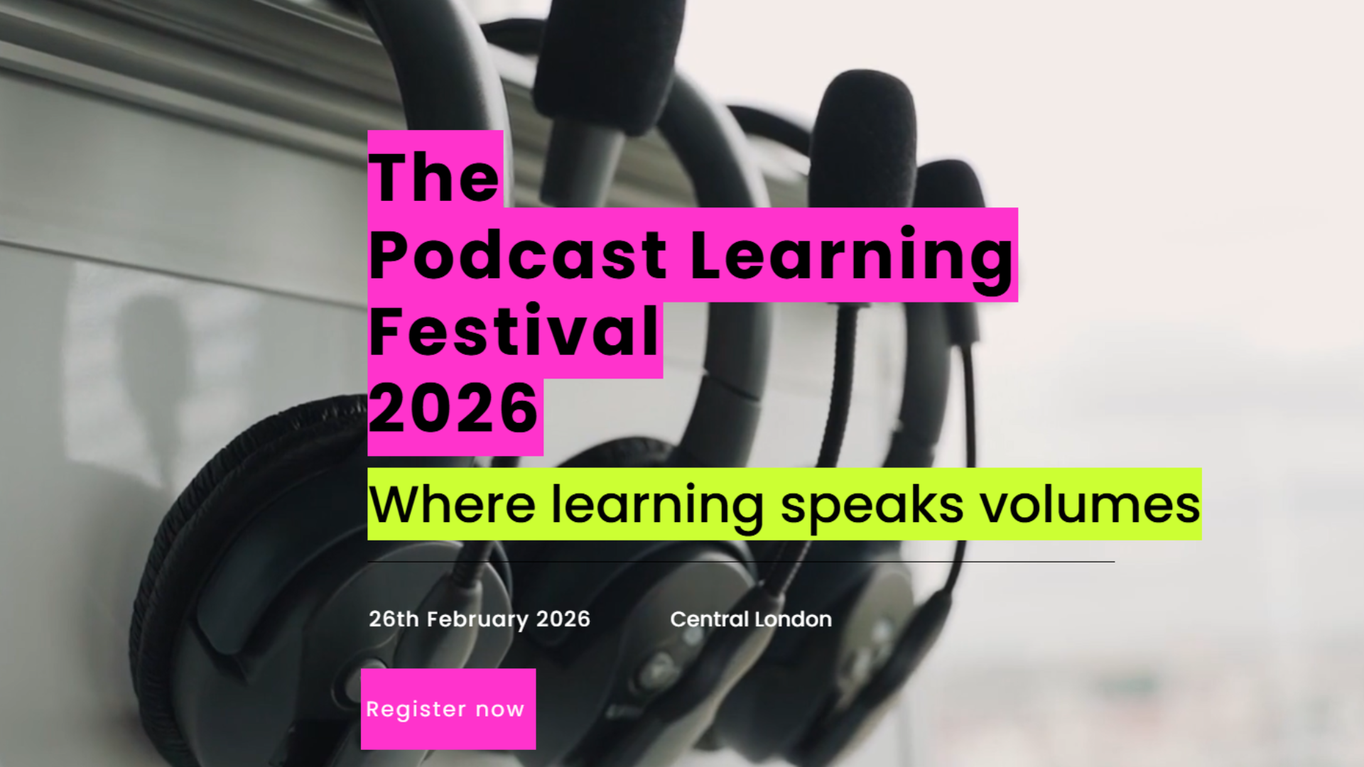 Talk. Record. Change: The UK’s First Podcast Learning Festival – Lost and Desperate